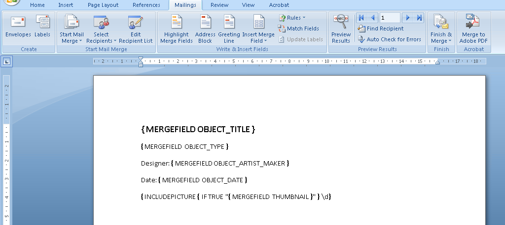 CollectionsIndex+ Export for Microsoft Office 2007